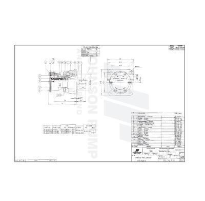 Impeller pump Johnson, F4B, 10-24321-01 Mitsubishi L and K series with ...