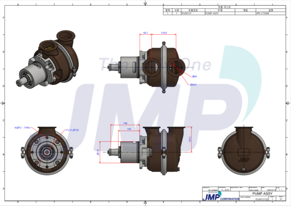 Cooling water pump Caterpillar 3412C; 3508B; 3512; 3512B; 3516B; 3408 ...