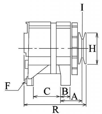 Dynamo 12v 110A Iveco