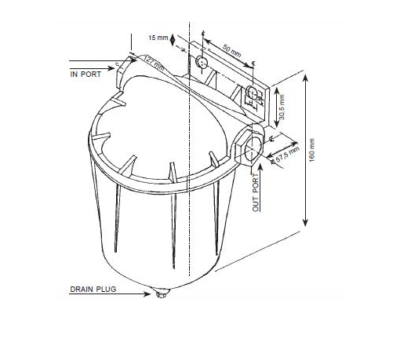 DeBug magnetic filter to prevent diesel bacteria, 100-300 hp