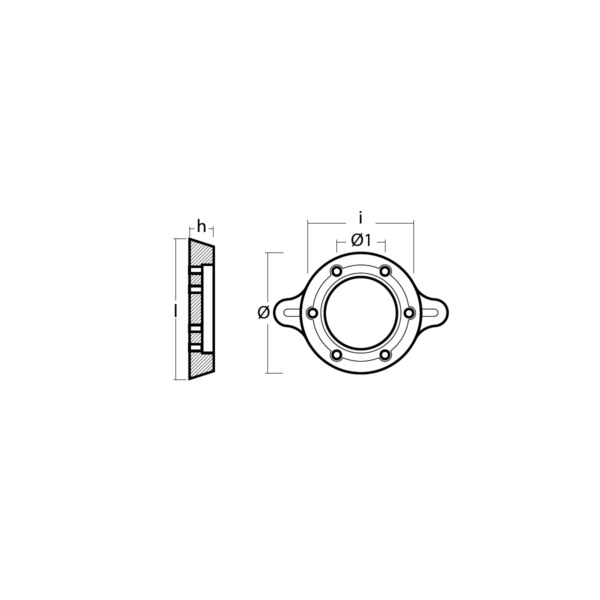 Technodrive Sea Prop 60 Saildrive anode Zinc, Beta Marine - Solè Diesel ...