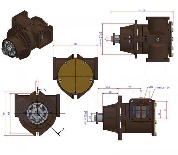 Impeller pump Scania DI13 Generator engines - AB Marine service