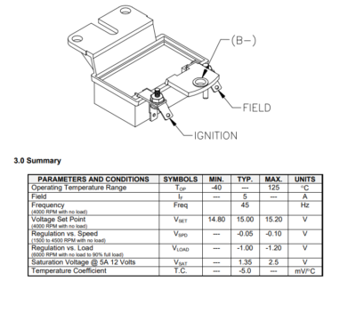 Replacing regulator SEV Marshall 14V Tripel-phase
