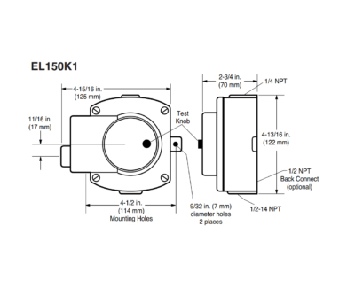 Murphy EL150K1 Level float switch (Alarm) 15700116
