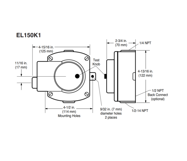 Murphy EL150K1 Level float switch (Alarm) 15700116