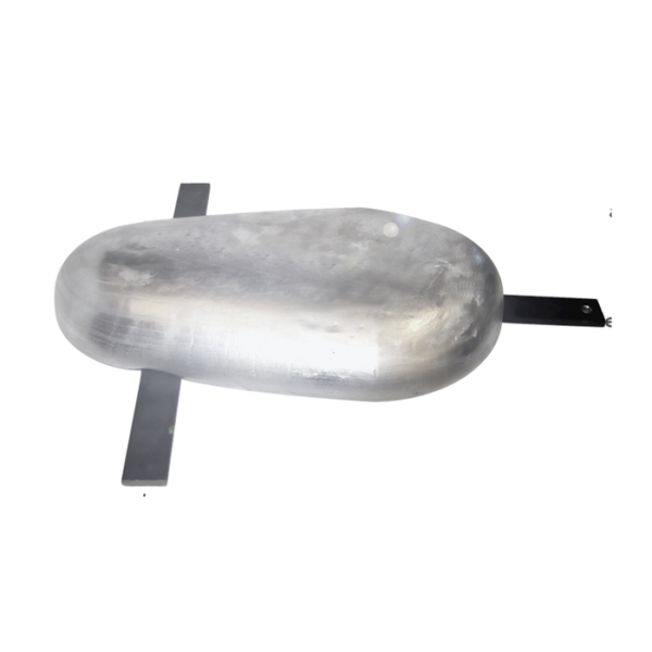 Bolt on anode with T-Strap, Zinc