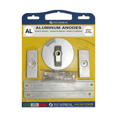 Mercury buitenboordmotor anode kit Verado 4 in aluminium met hardware ...