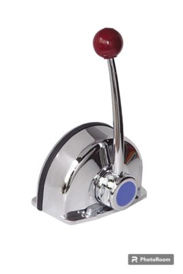 Flexball Lever, single, chrome, motor control Morse 3200 series (one ...