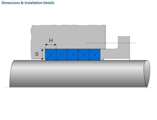 Propeller shaft packing gland rope 14.00 mm (per meter)