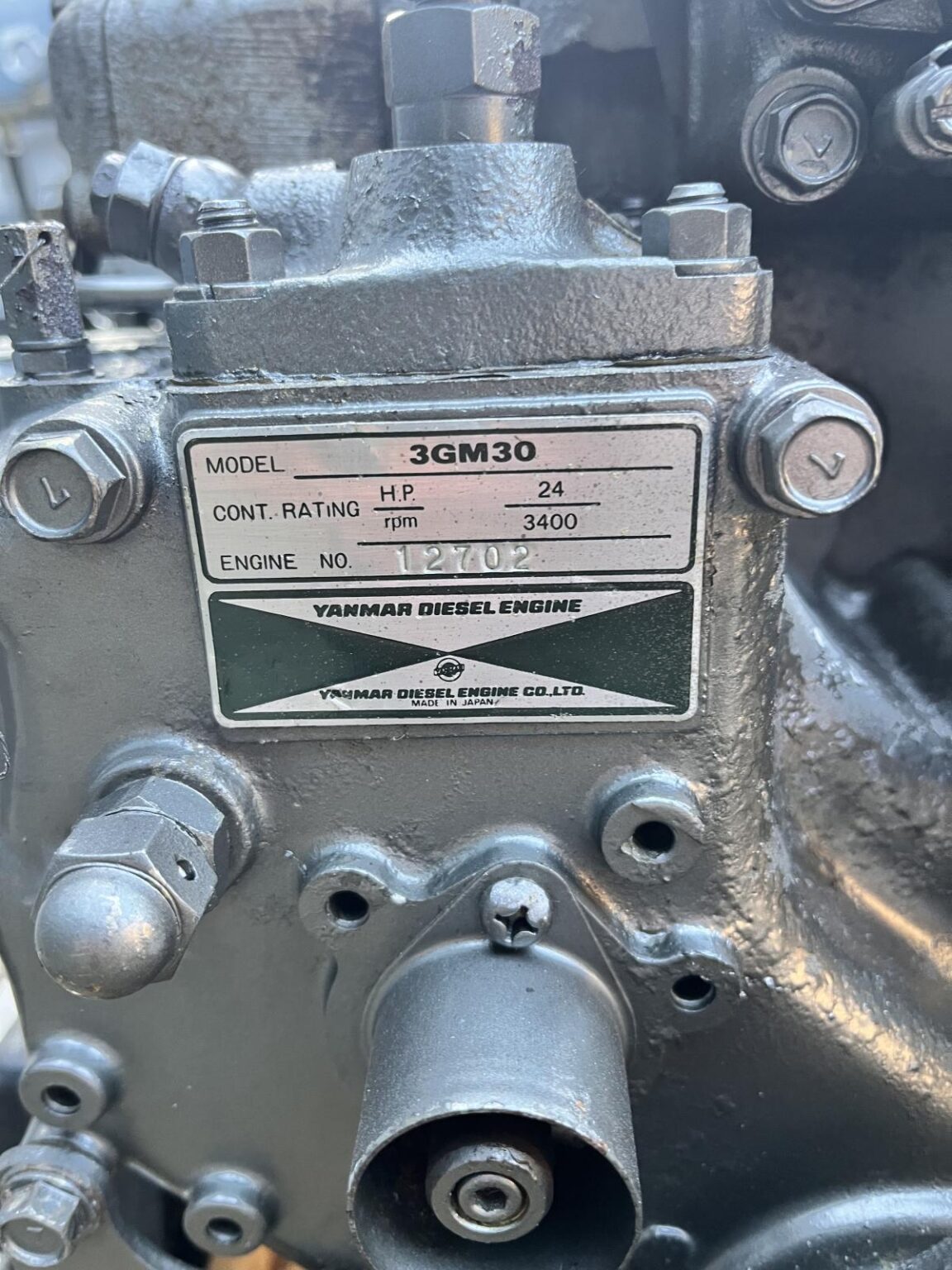 Yanmar 3GM30 27pk scheepsmotor compleet - AB Marine Service